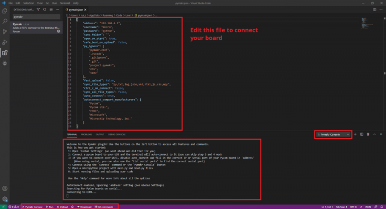 میکروپایتون: پروگرم کردن ESP32/ESP8266 با استفاده از VS Code و Pymakr - آموزش الکترونیک و نرم افزار